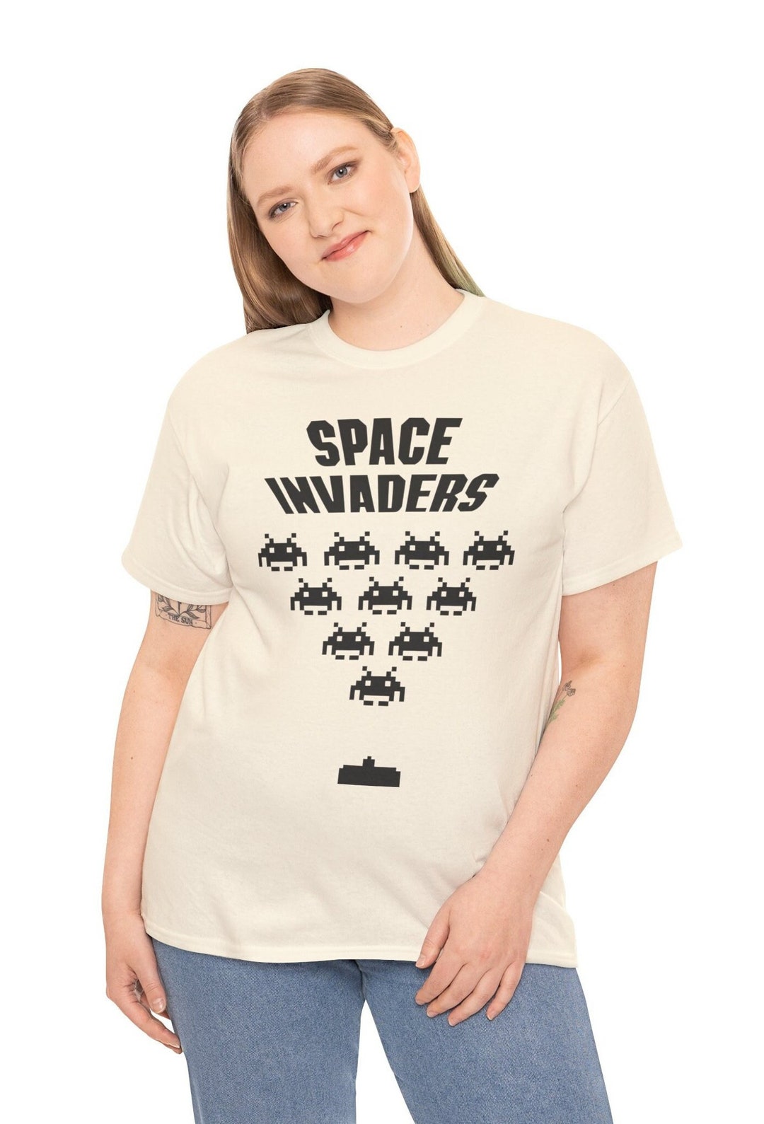 Camiseta retro Space Invaders, ropa clásica para juegos Arcade, ropa ...