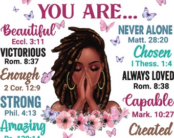 You Are Beautiful Scriptures Png - Etsy