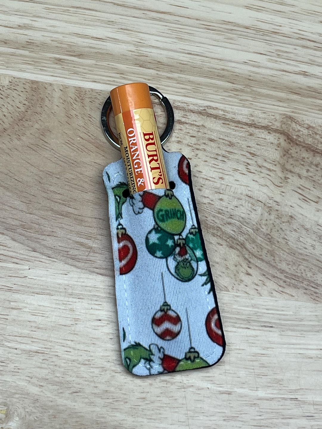 Sublimated Green Monster Chapstick Holder Keychain/christmas Stocking ...