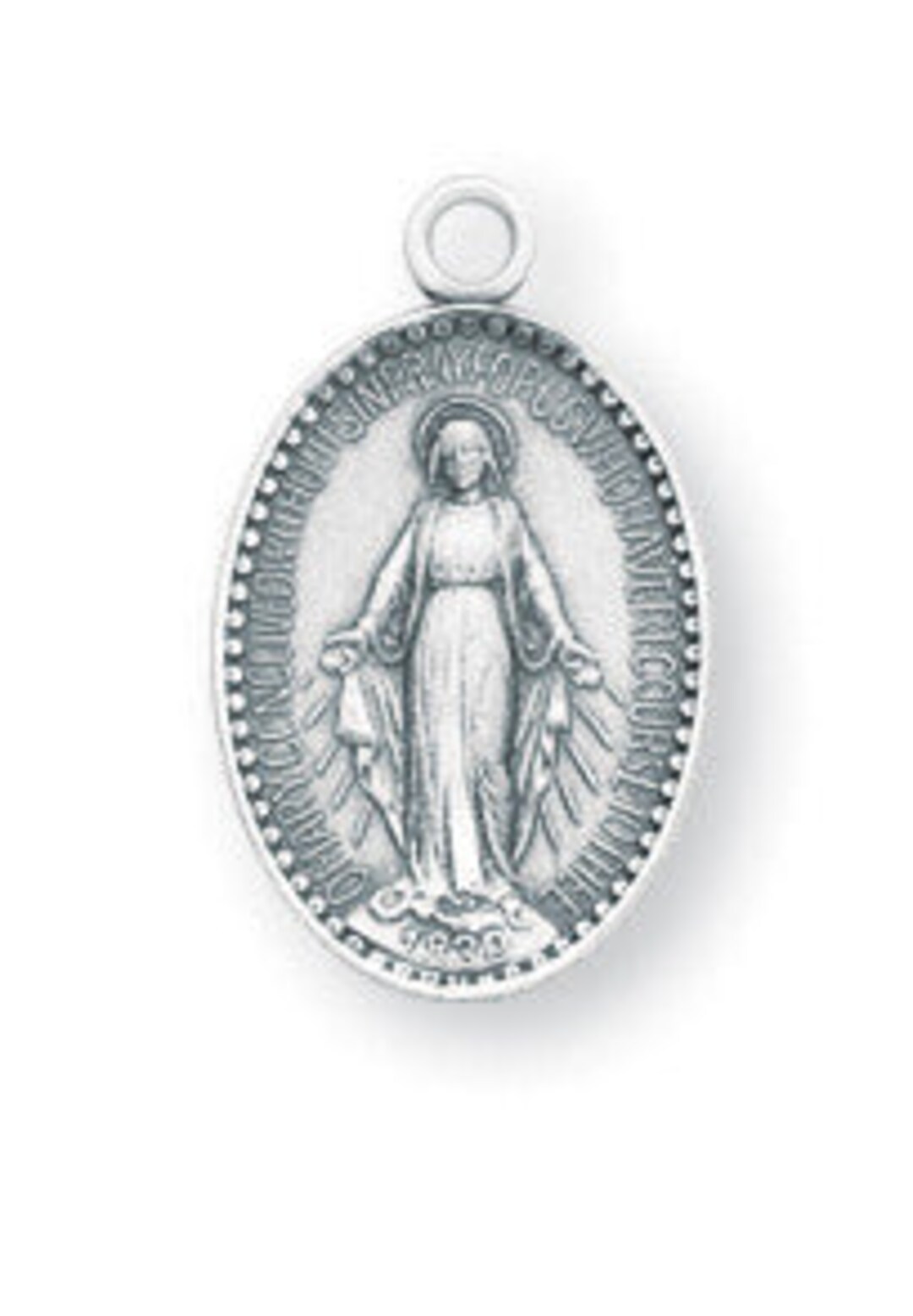 Miraculous Medal With 13" Chain - Etsy