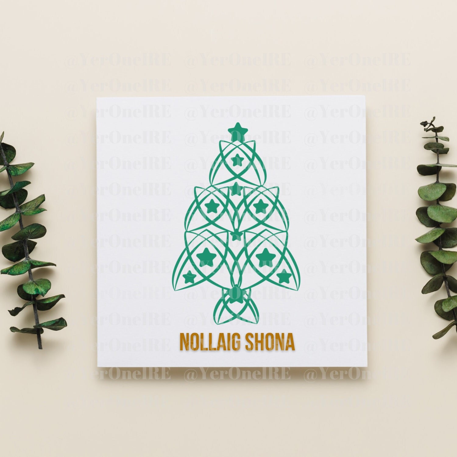 Nollaig Shona Irish Christmas Card, Gaeilge Christmas Cards, Irish ...