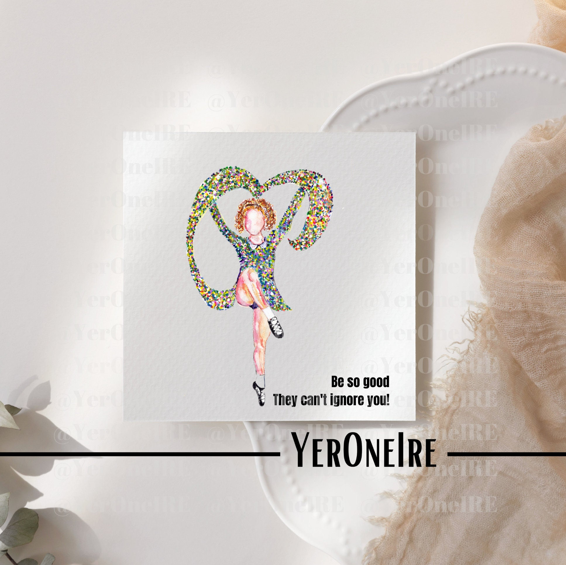 Irish Dancer, Irish Dance, Card, Inspirational Quote, Rainbow Art ...