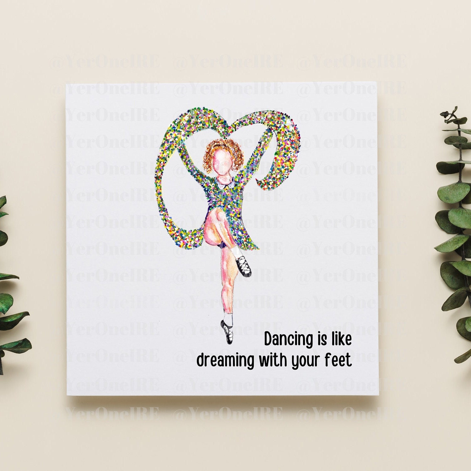 Irish Dancing Card Irish Dance Inspirational Quote Rainbow - Etsy