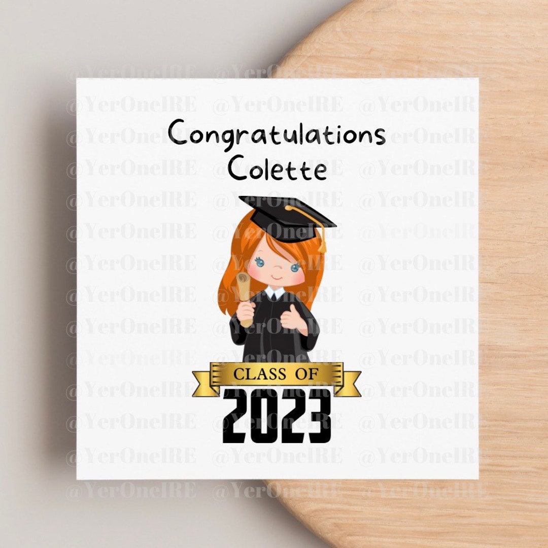 Personalised Graduation Card, Nursery, Pre School, Primary School ...
