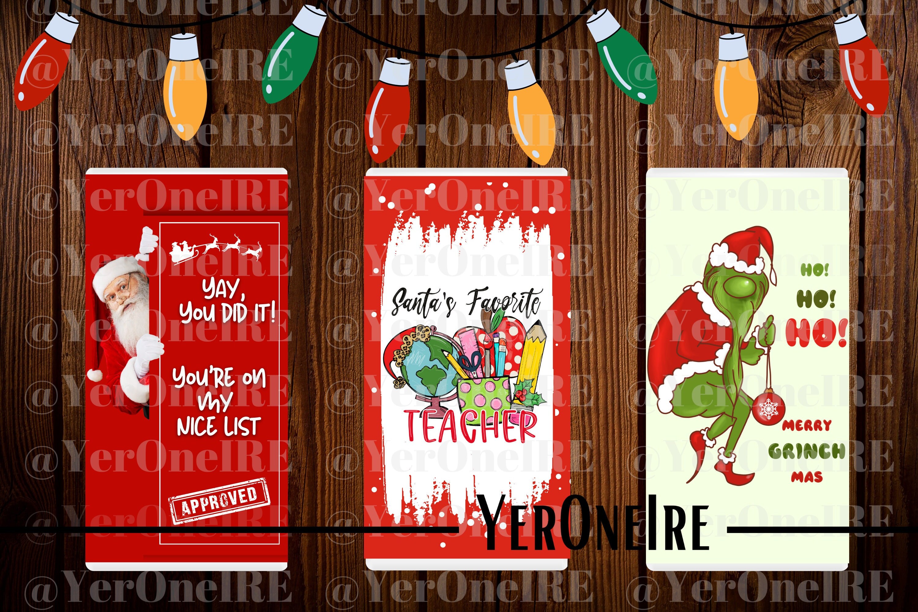 INSTANT DOWNLOAD - Cute Christmas Chocolate Bar Wrapper, Santas Good ...