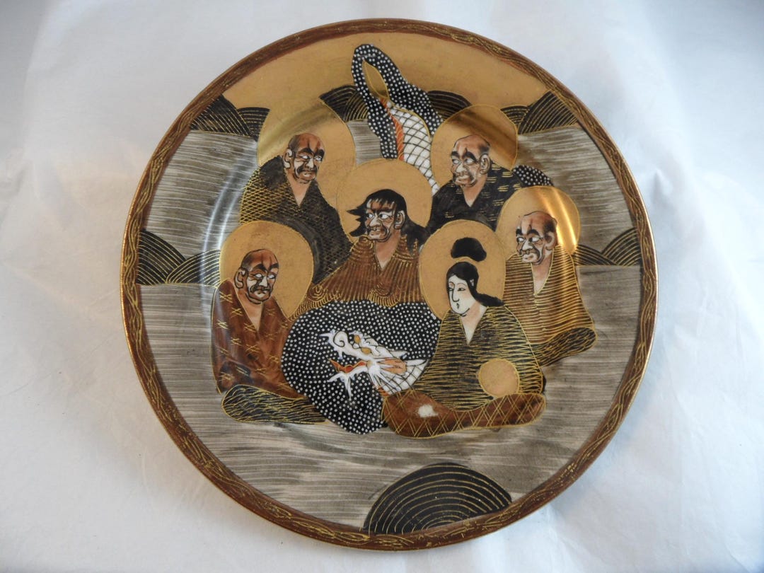 Japanese Satsuma Maruni Plate - Etsy