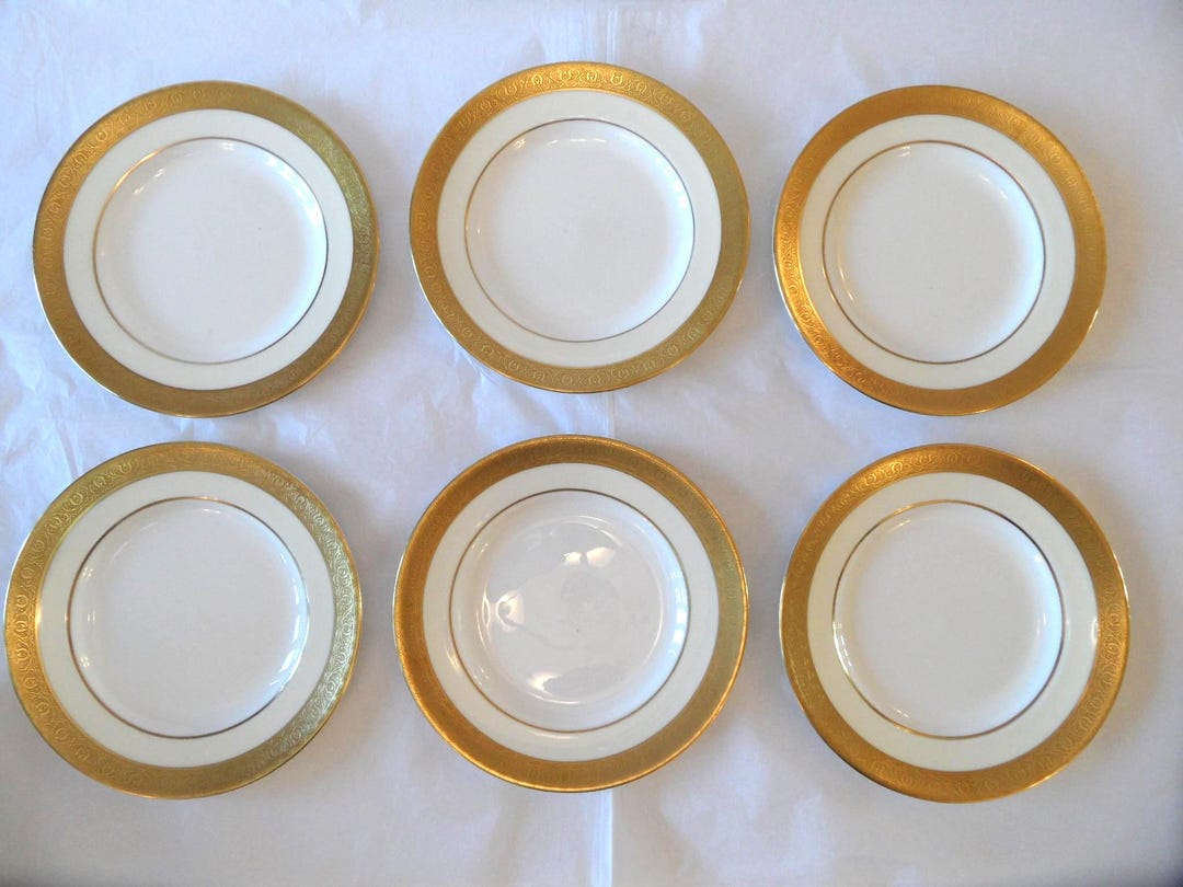 Minton Buckingham Set of Six Side Plates - Etsy UK