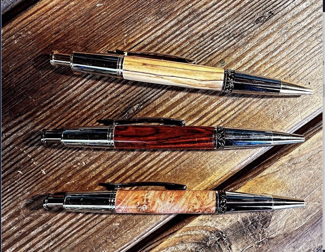Hand Turned Wood Pens, Pens Made of Wood, Hand Made Wood Pen From ...