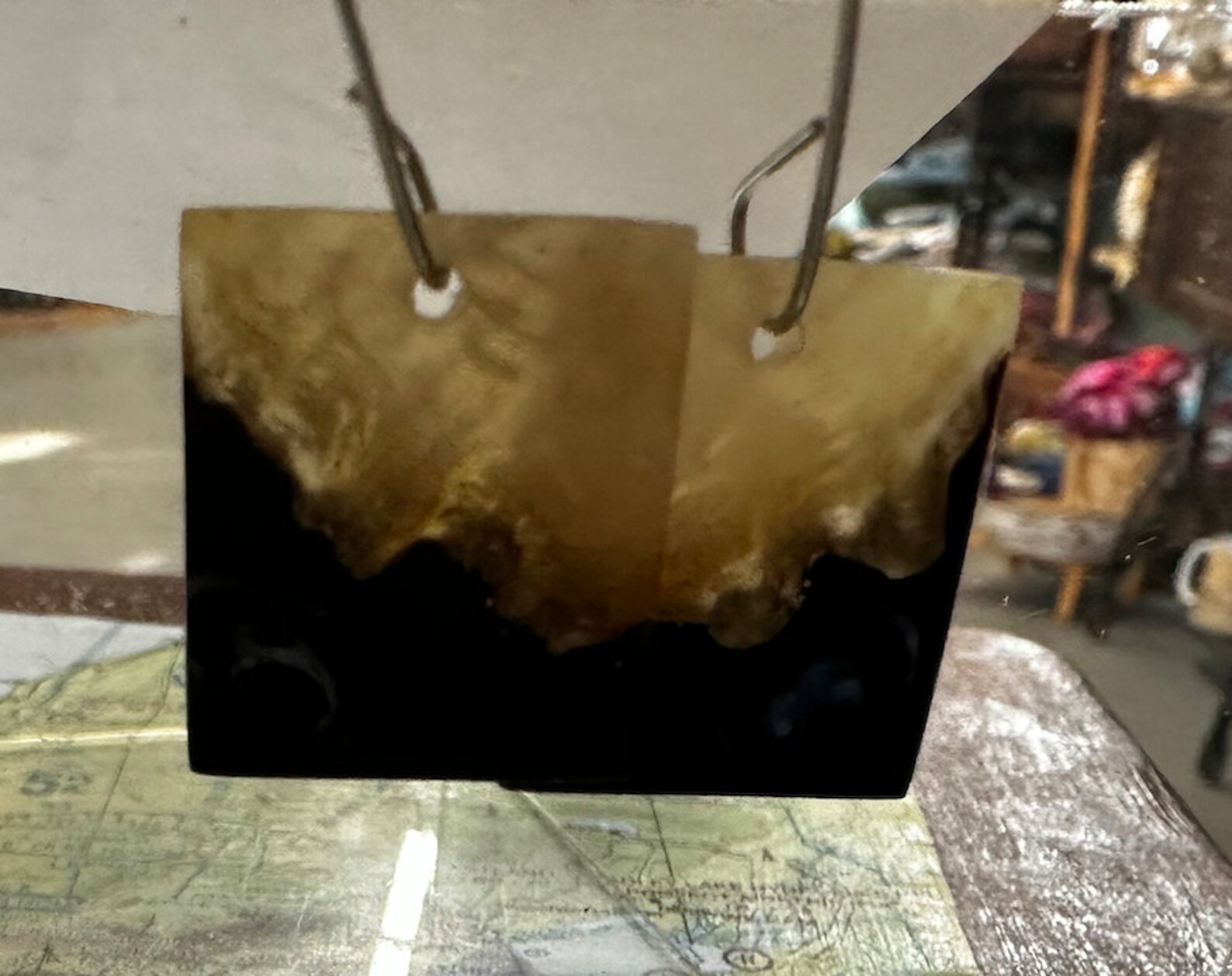 Alaskan Made Musk Ox Horn and Resin Earrings - Etsy