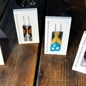 Alaskan Made Musk Ox Horn and Resin Earrings - Etsy