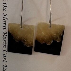 Alaskan Made Musk Ox Horn and Resin Earrings - Etsy