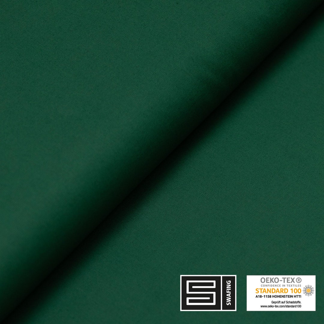 Swafing Heide OEKO-TEX Cotton Fabric Dark Green 150 Cm Wide - Etsy