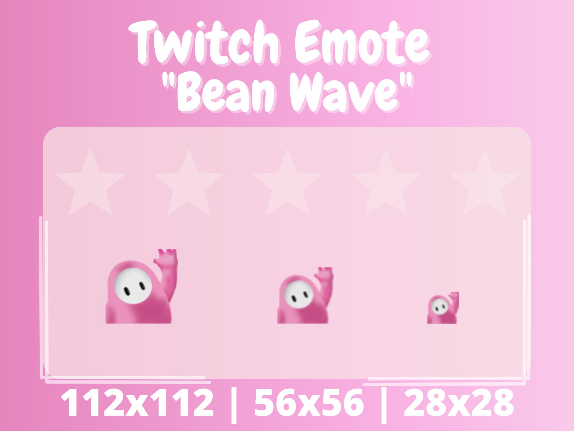 Bean Wave Twitch Emote Discord Emotes Hi Emote Game Emotes - Etsy Canada