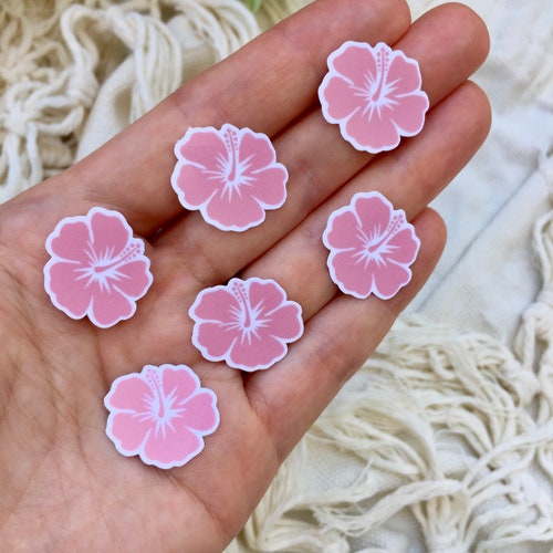 Hibiscus Sticker Mini Sticker Pack Small Sticker Aesthetic - Etsy