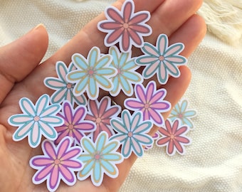 Small Flower Sticker Pack Weatherproof Pack of 3 - Etsy