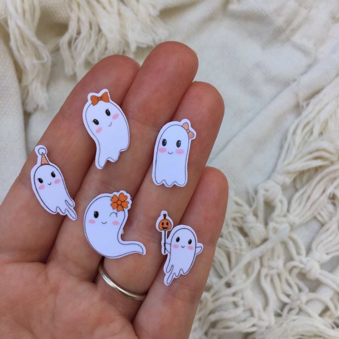 NEW Cute Ghost Sticker, Halloween Sticker, Witchy Mini Sticker Pack ...