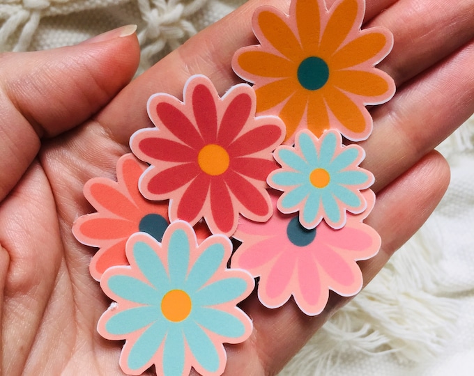 Mini Daisy Smiley Face Sticker Mini Sticker Smiley Face - Etsy