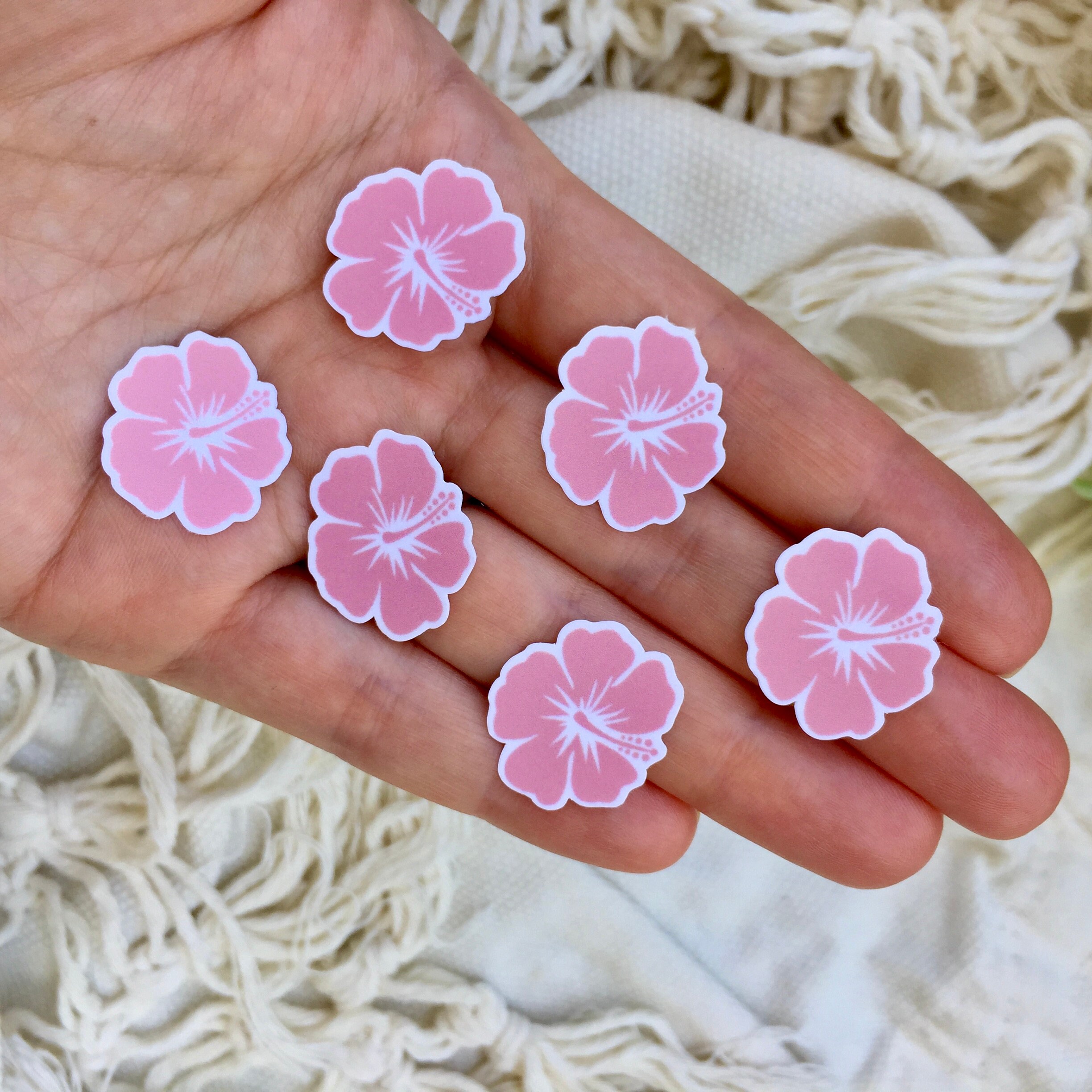 Hibiscus Sticker Mini Sticker Pack Small Sticker Aesthetic - Etsy