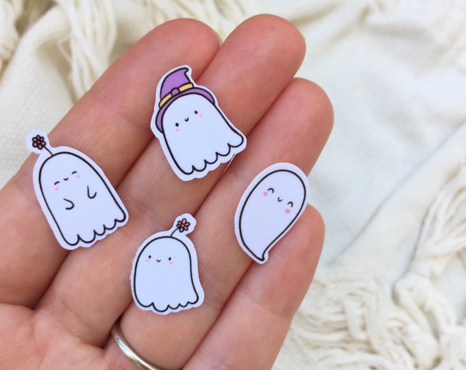 NEW! Cute Ghost Sticker, Halloween Sticker, Witchy Mini Sticker Pack ...