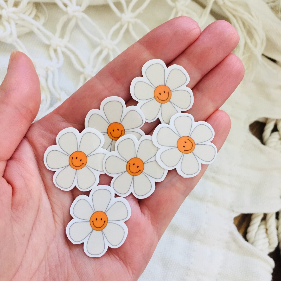 Daisy Small Sticker Pack Mini Vinyl Sticker Cute Tiny - Etsy