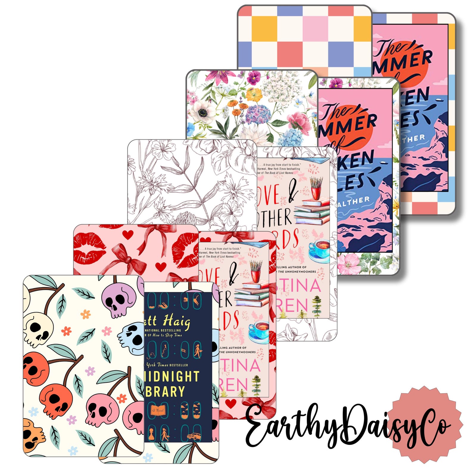 Spicy Romance Kindle Skin, Pink Cherry Bookish Gift, Coquette Bow ...