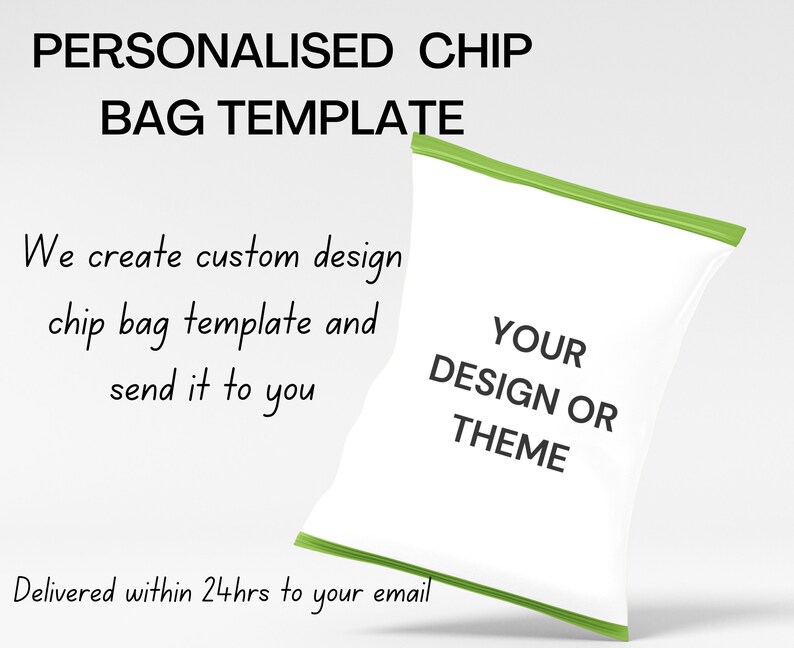 CUSTOM Chip Bag Template Chip Bag Template Canva Chip Bag - Etsy