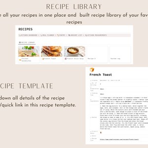 Notion Template, Ultimate Kitchen Planner, Weekly Meal Planner, Notion ...