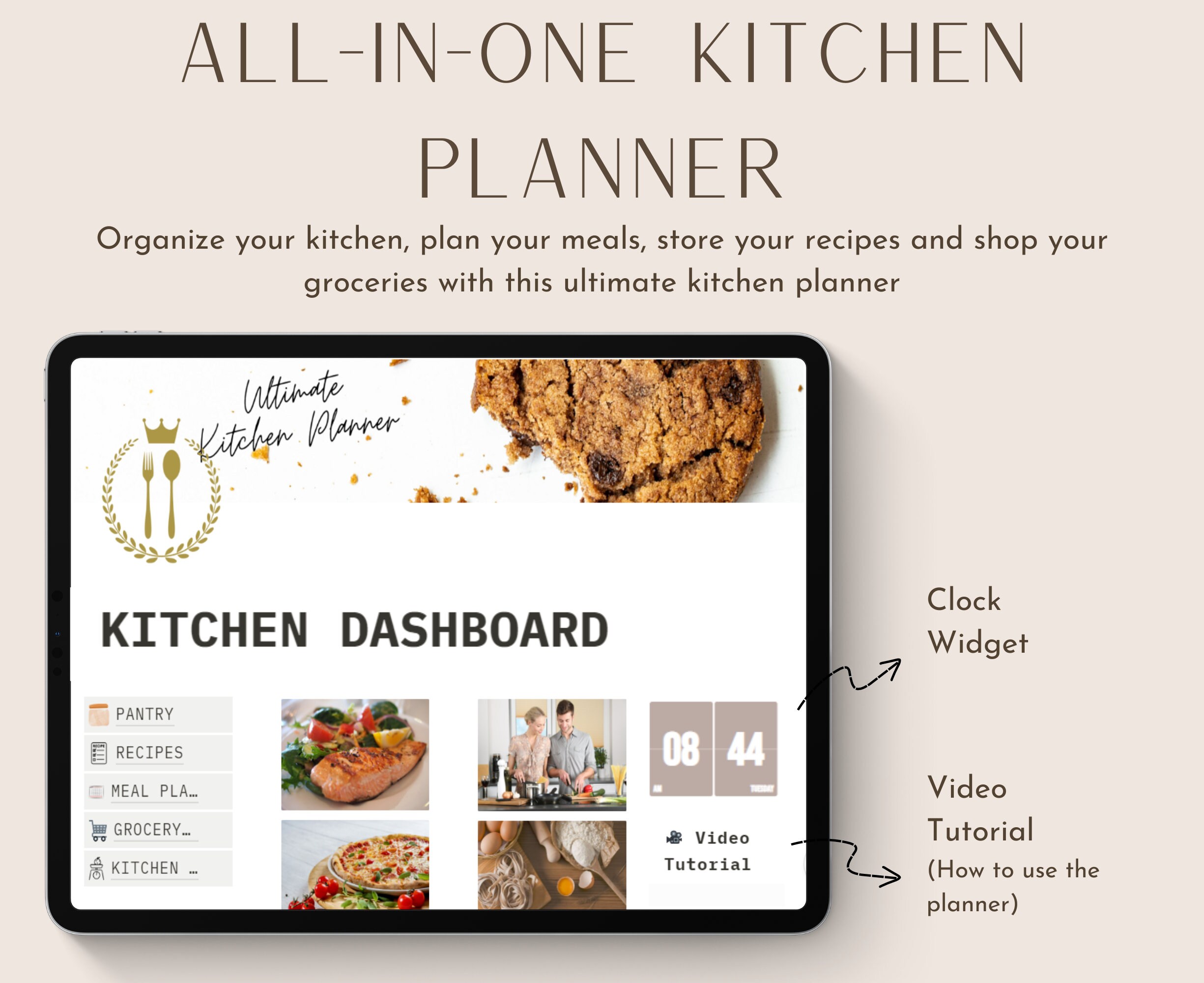Notion Template Ultimate Kitchen Planner Weekly Meal - Etsy