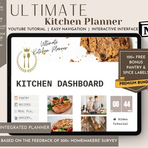 Notion Template Ultimate Kitchen Planner, Meal Planner Digital, Notion ...