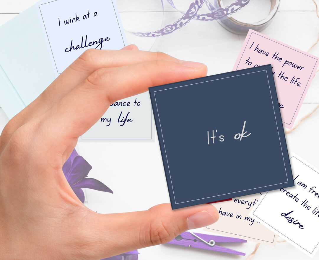 365 Daily Affirmation Cards Printable Affirmation Deck - Etsy