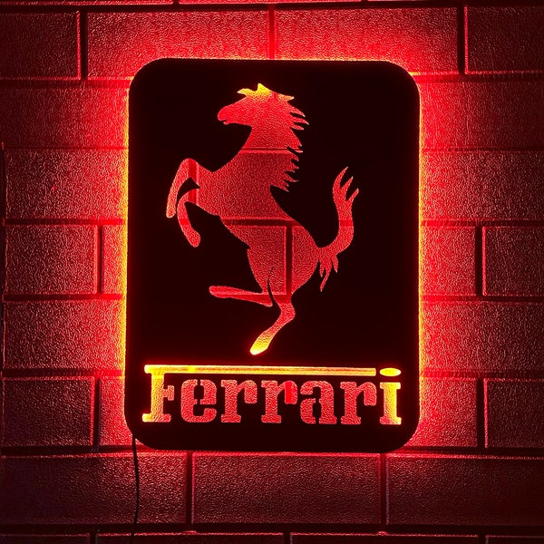 Ferrari Garage Sign - Etsy
