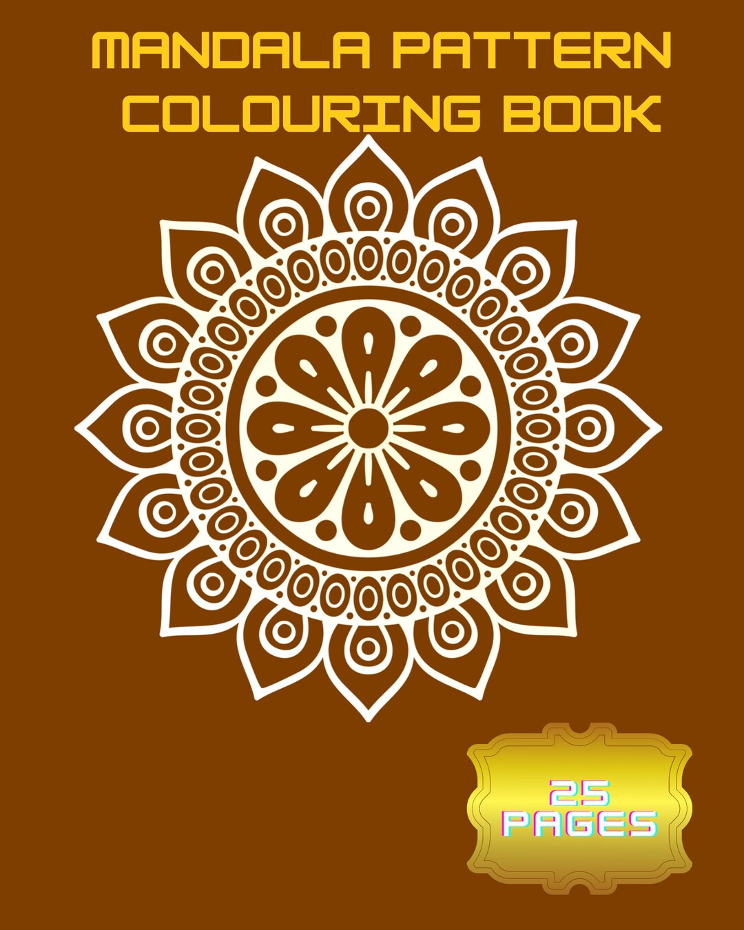 Mandala Pattern Colouring Book - Etsy
