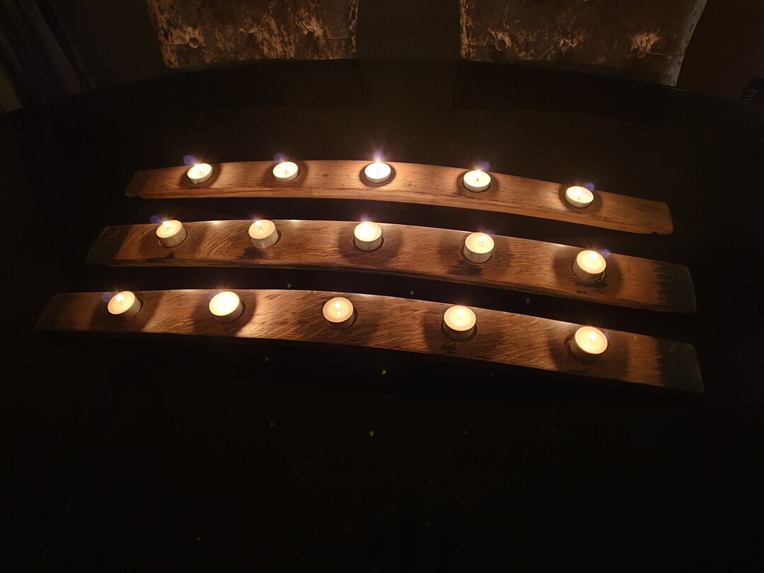 Oak Barrel Stave Candle Holder - Etsy