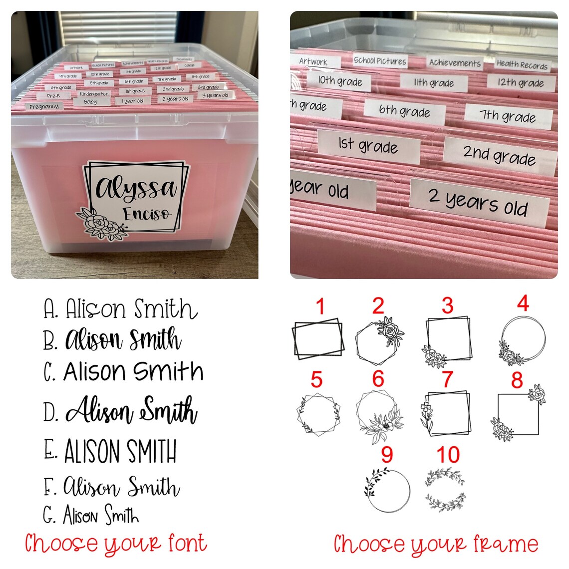 Milestone Sticker Tote Labels DIY Kids File Box Baby Memory Box - Etsy