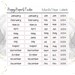 Month and Year Sticker Tote Labels DIY Income Taxes File Box Memory Box ...