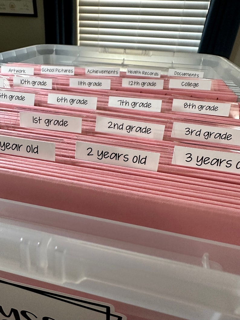 Milestone Sticker Tote Labels DIY Kids File Box Baby Memory Box - Etsy