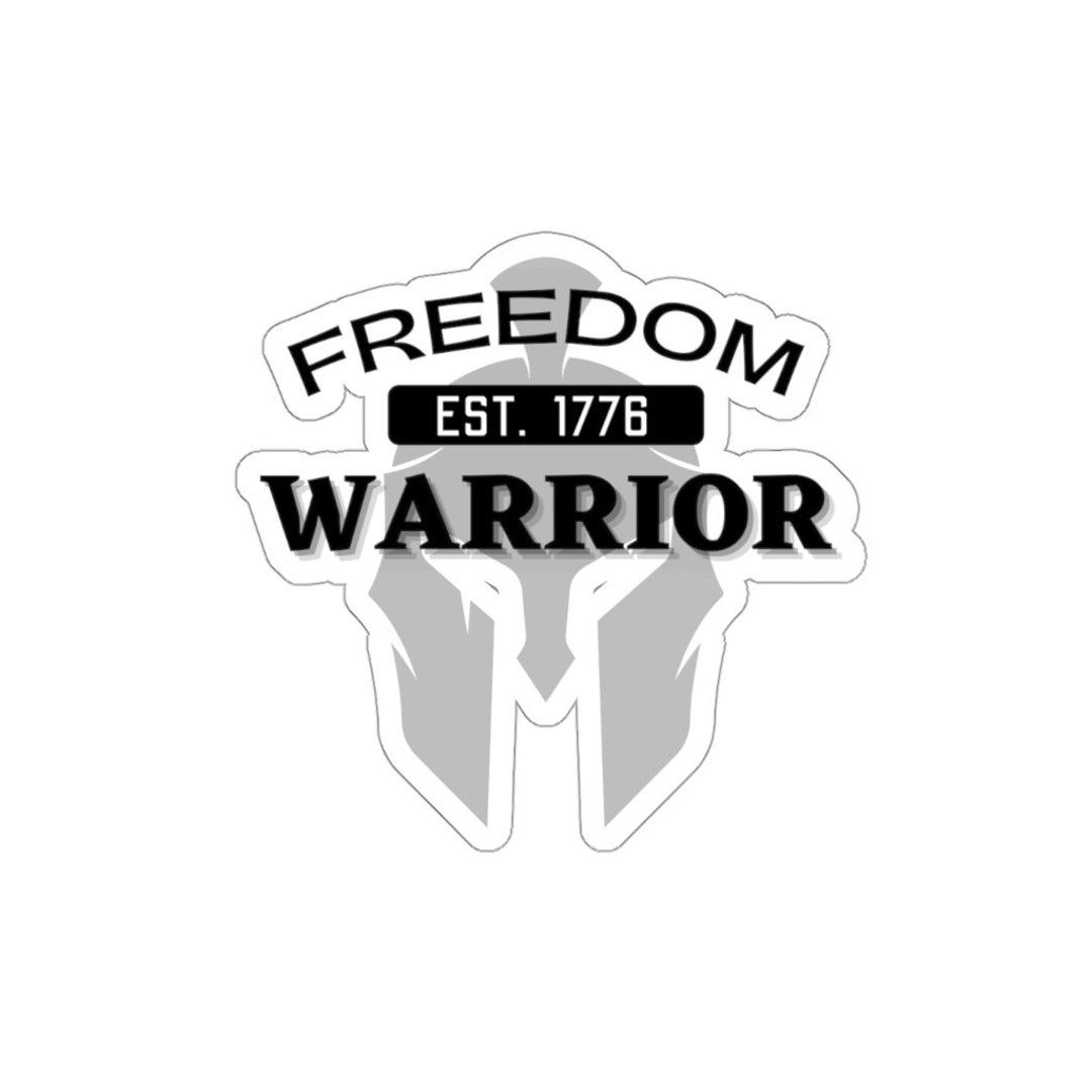 Freedom Warrior Sticker W/ Spartan Helmet | Great Gift for an American ...