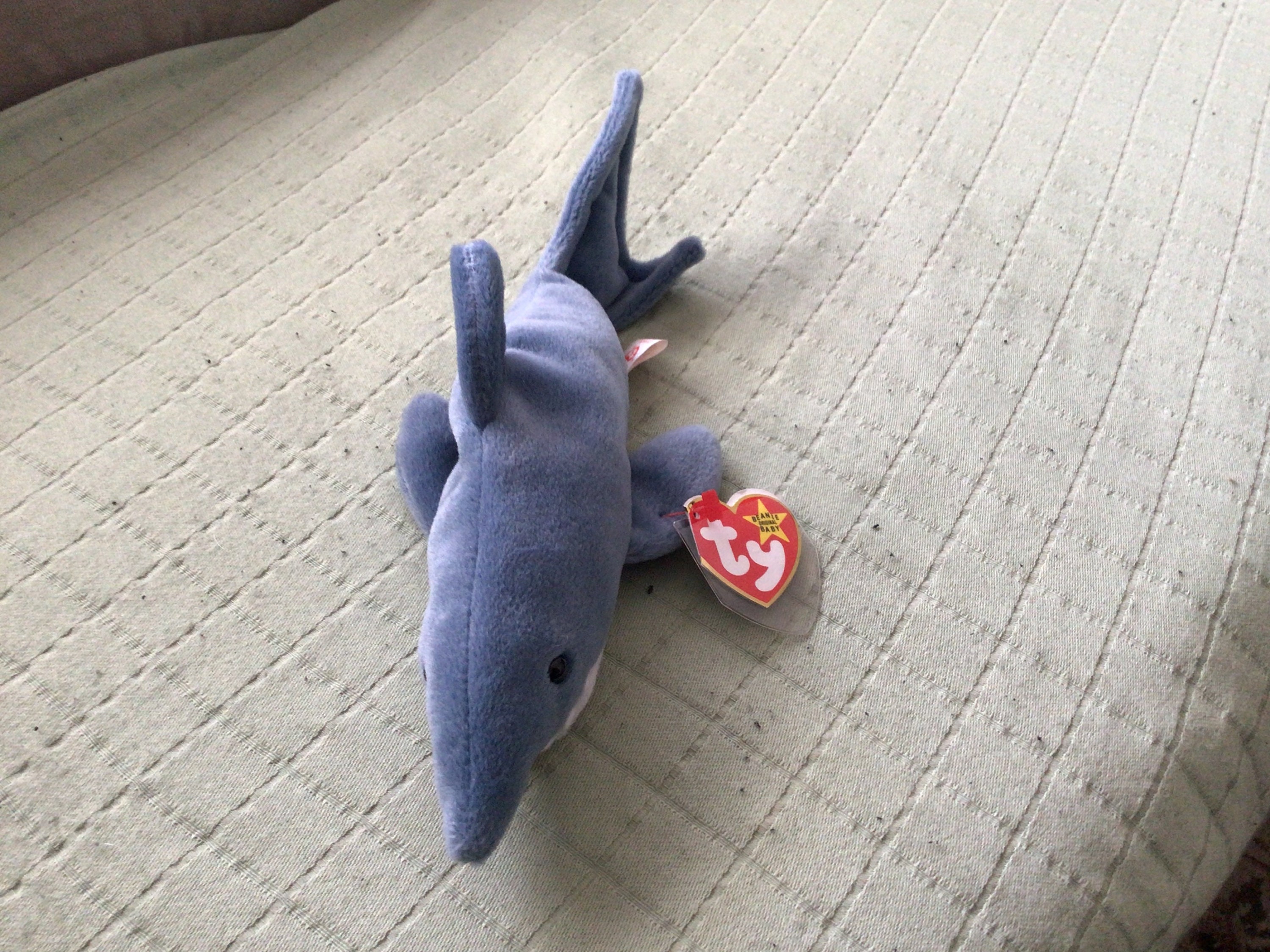 Crunch,the Shark,ty Original Beanie Baby,vintage 1996,p.v.c.pellets ...