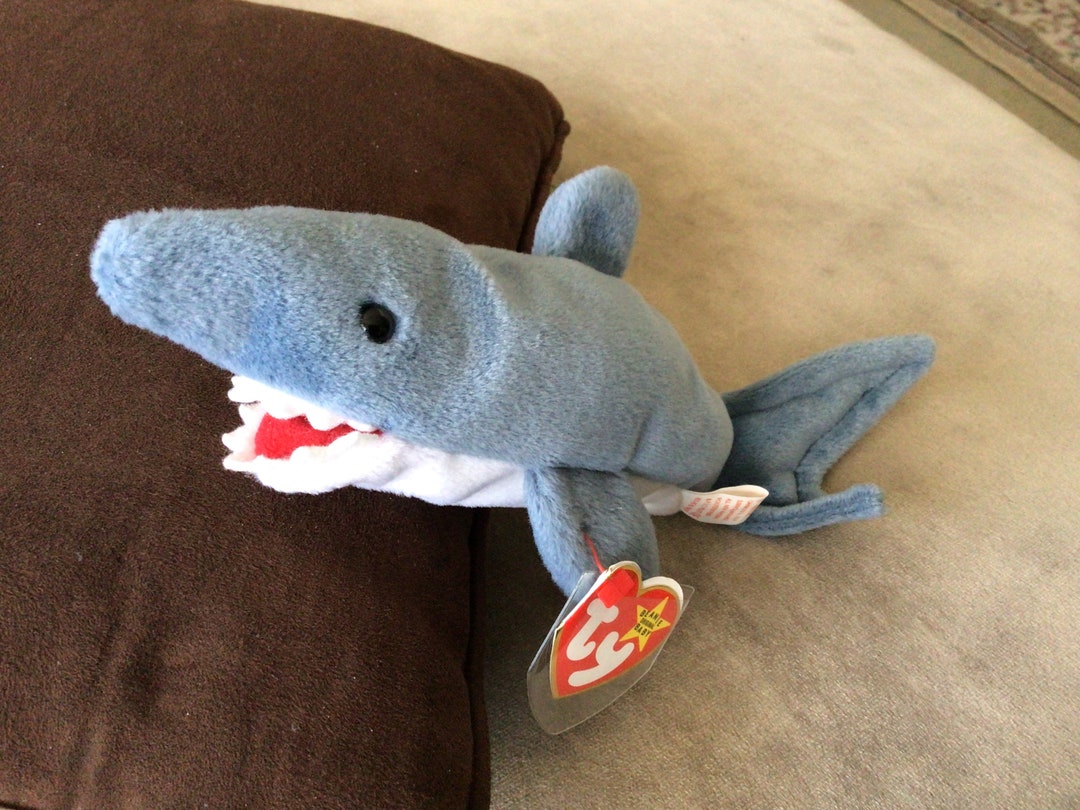 Crunch,the Shark,ty Original Beanie Baby,vintage 1996,p.v.c.pellets ...