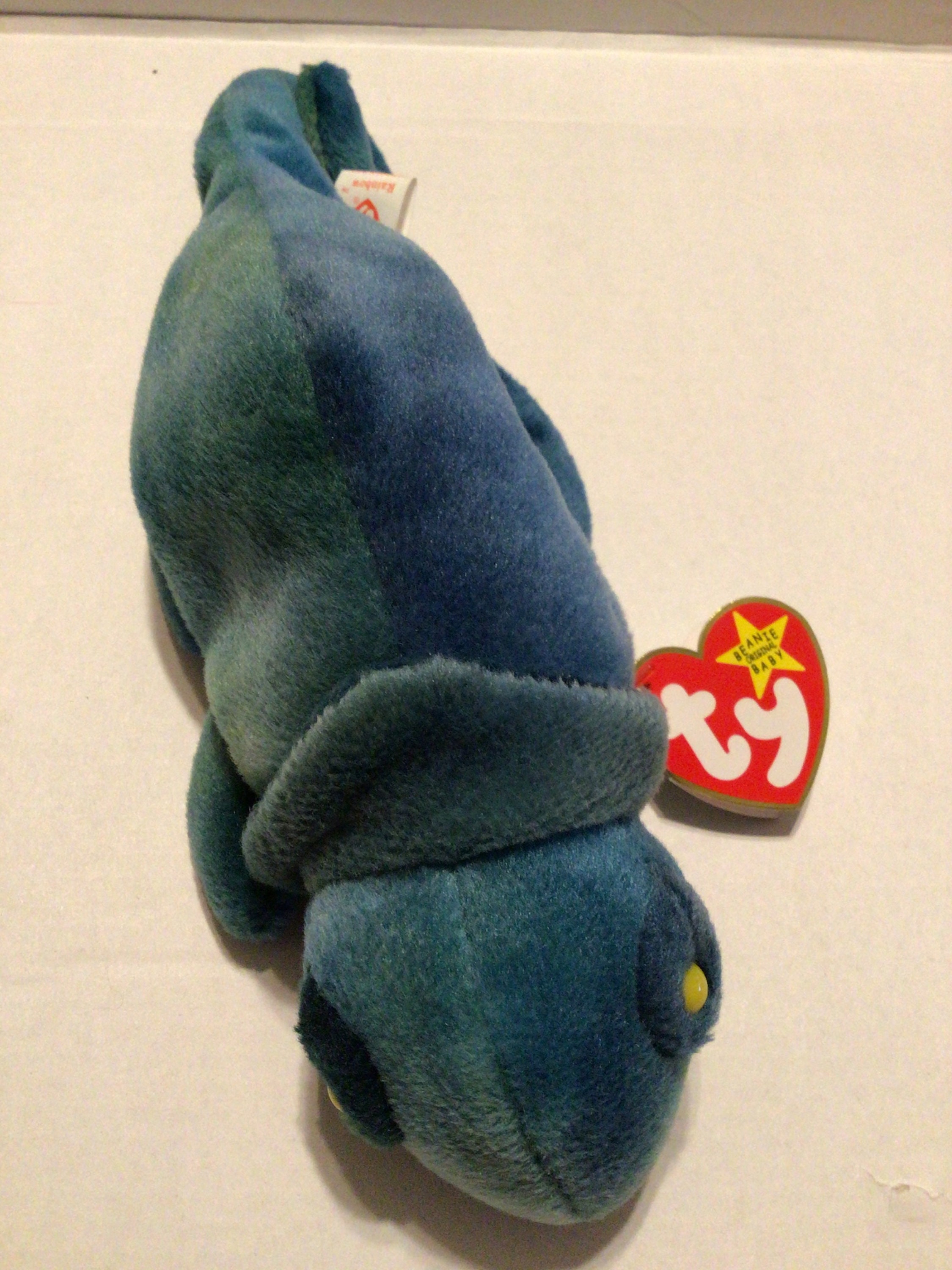 Rainbow the 1st Ty Beanie Baby Chameleon,p.v.c.pellets,mwct,museum ...