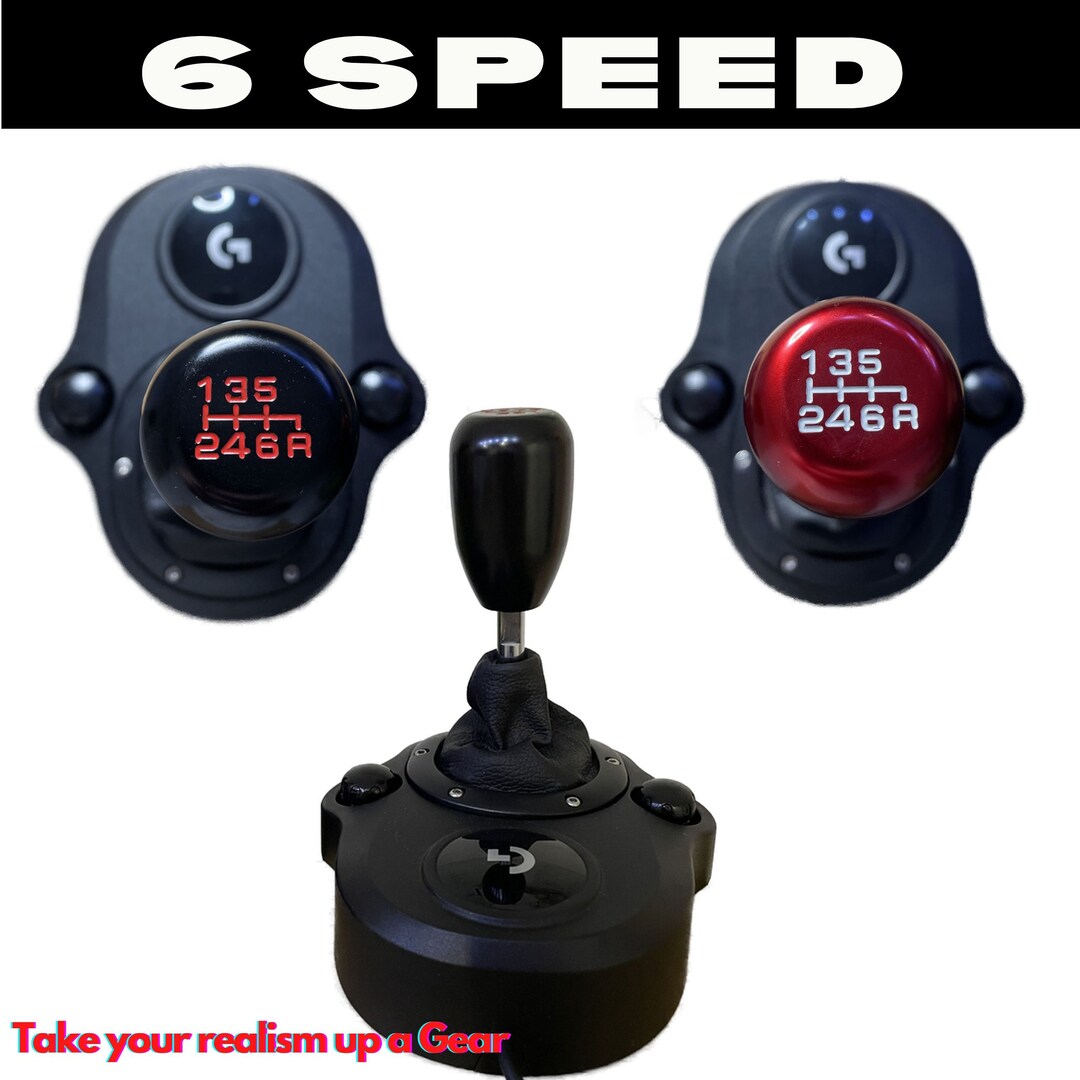 Logitech Gear Knob Metal Adapter Shifter Mod Knob 6 Speed G29 G920 G923 ...