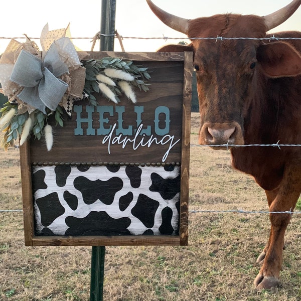 Western Door Sign Svg - Etsy