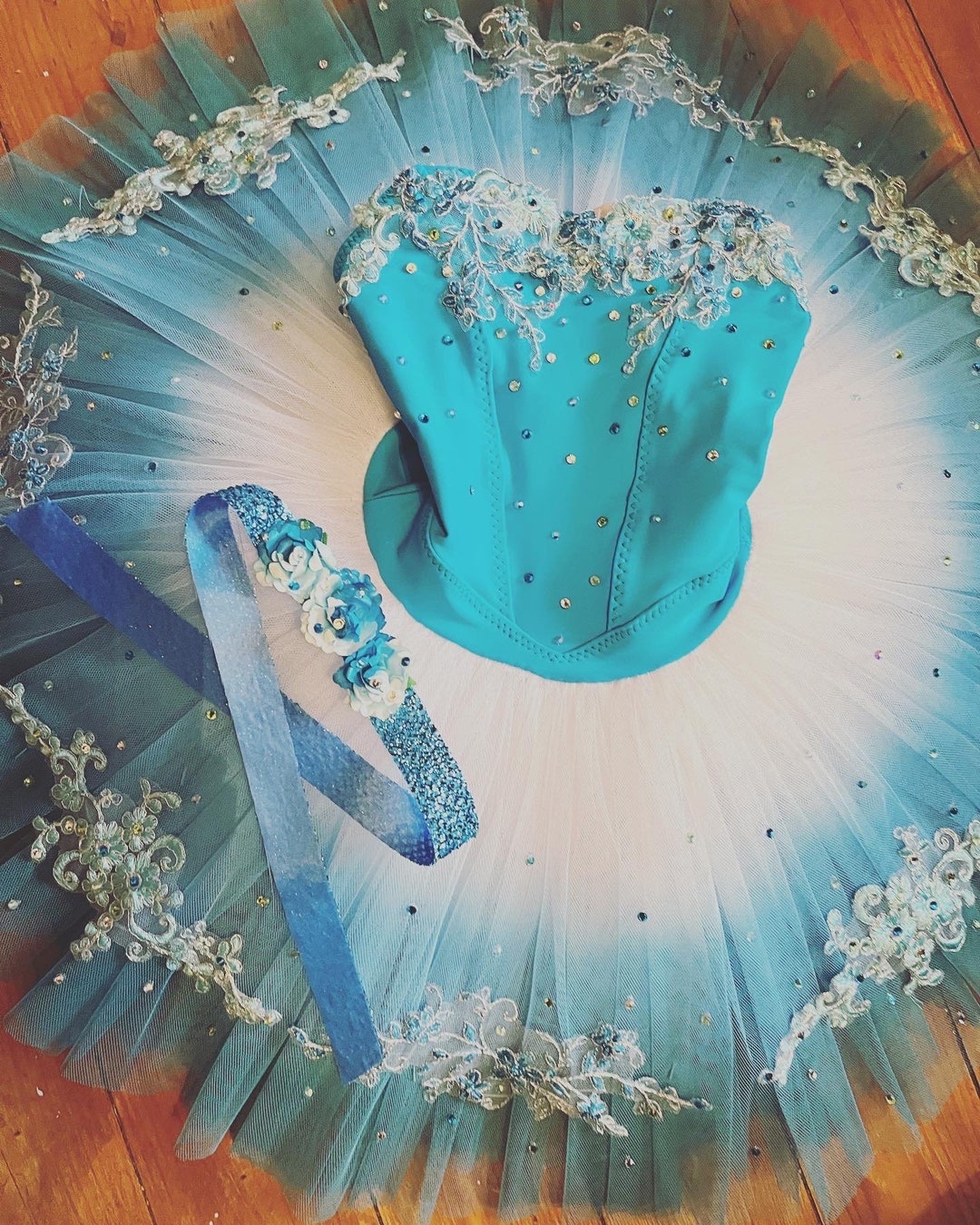 Bespoke Professional Stretch Ombré Pancake Ballet Tutus Made to Order ...