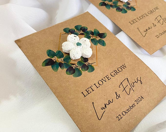 Plantable Wedding Favor-wedding Favours-wedding Favors-seed Favors ...