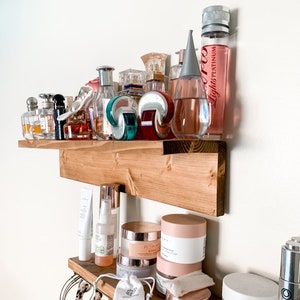 Floating Shelf | Wood Shelf | Wall Mount Perfume Holder | Wall Shelf ...