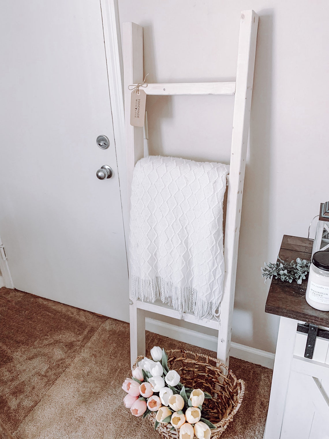 Rustic Farmhouse Decorative Wood Ladder 3 Deep Ladder - Etsy
