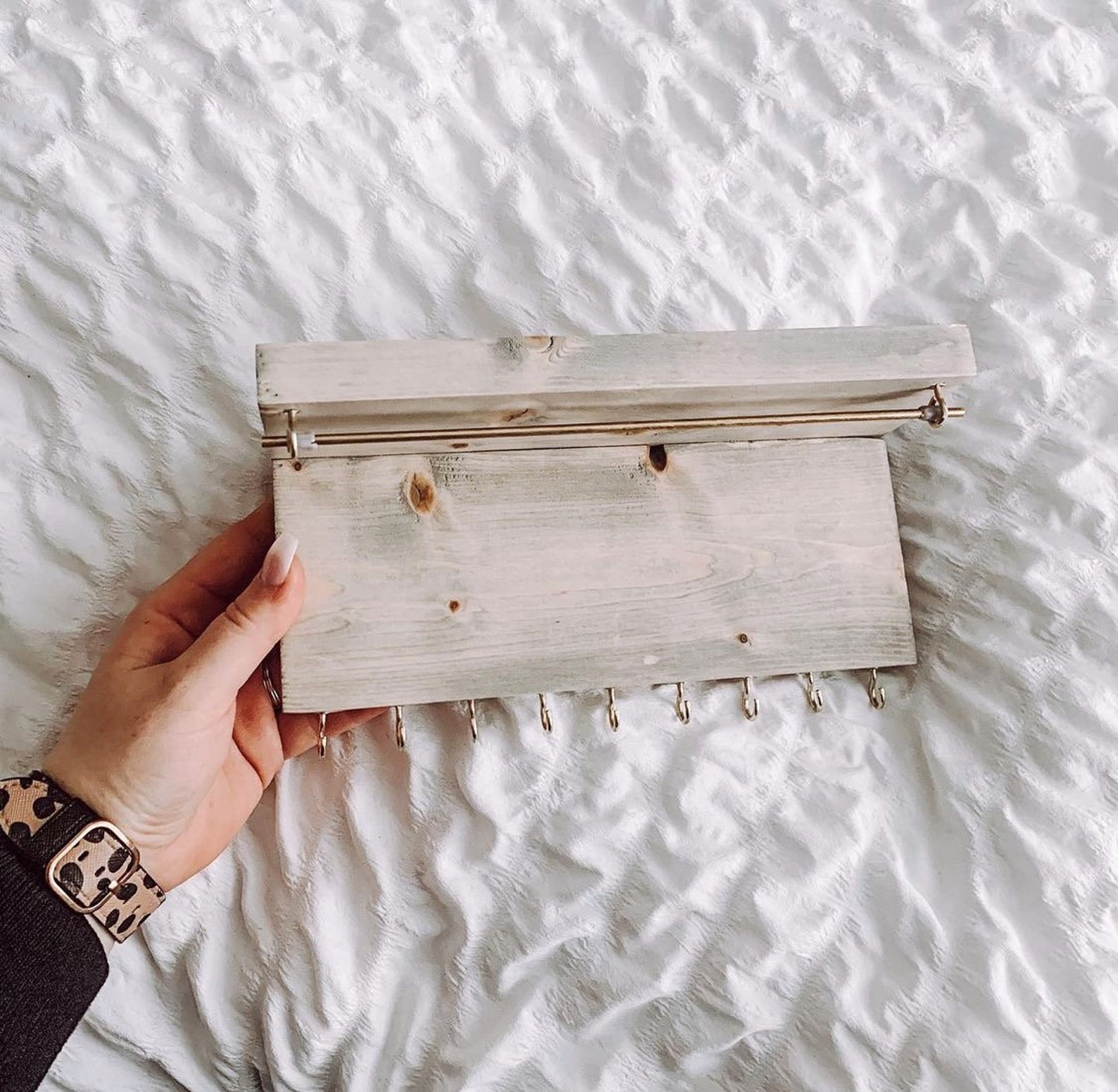 Wood Jewelry Organizer Necklace Holder Wall Mount Jewelry - Etsy