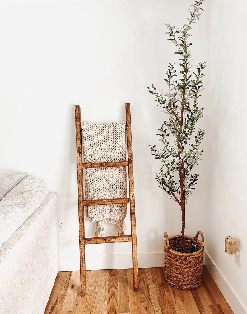 Rustic Farmhouse Decorative Wood Ladder 3 Deep Ladder - Etsy