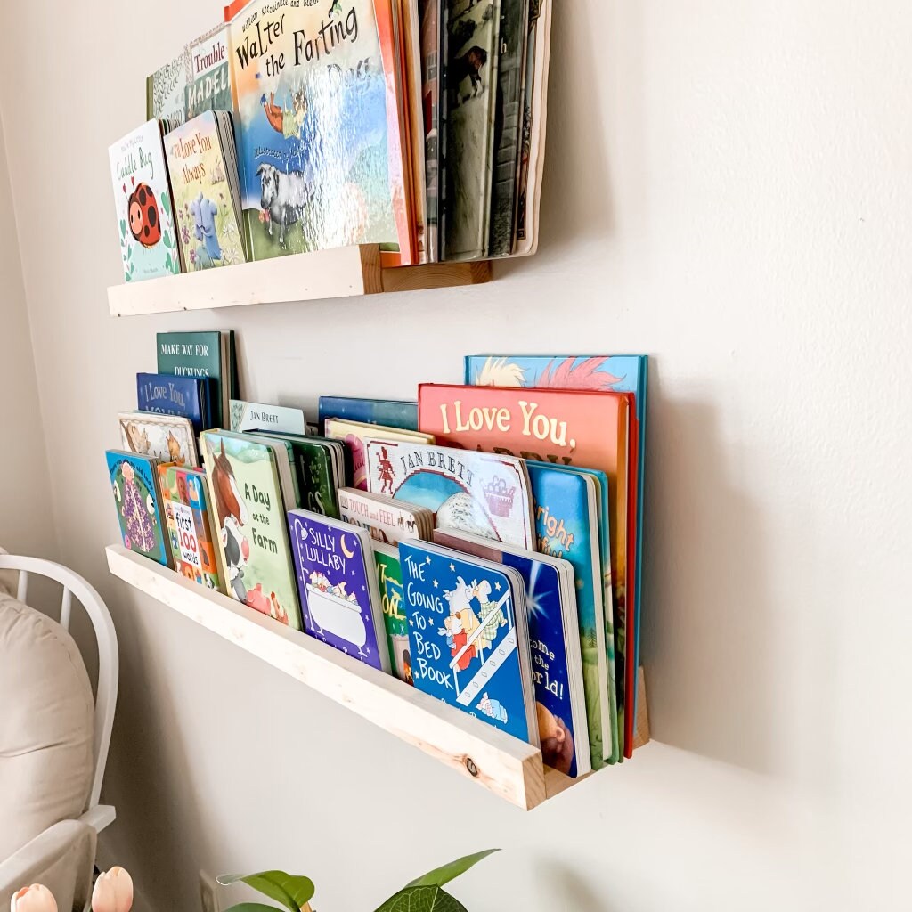 Floating Shelf Picture Ledge Book Ledge Book Shelf - Etsy