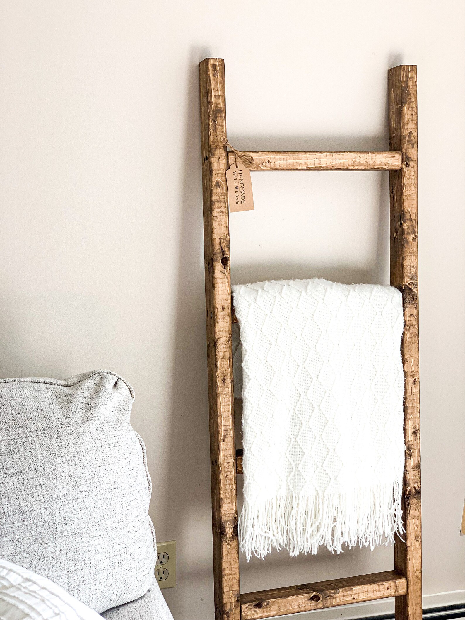 Rustic Farmhouse Decorative Wood Ladder 3 Deep Ladder - Etsy